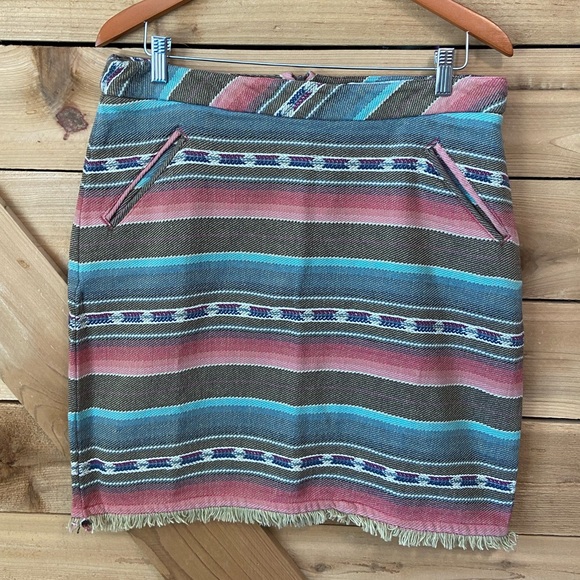 Ryan Michael | Skirts | Ryan Michael Southwestern Serape Mini Skirt ...